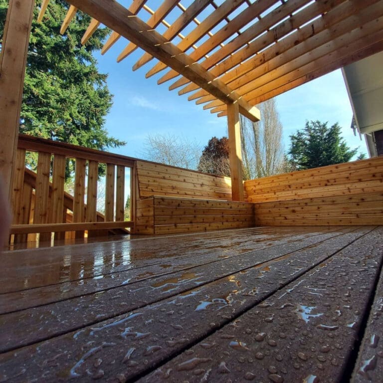 Cedar Pergola, Railing & Privacy Wall Build - 3 Brothers Decking